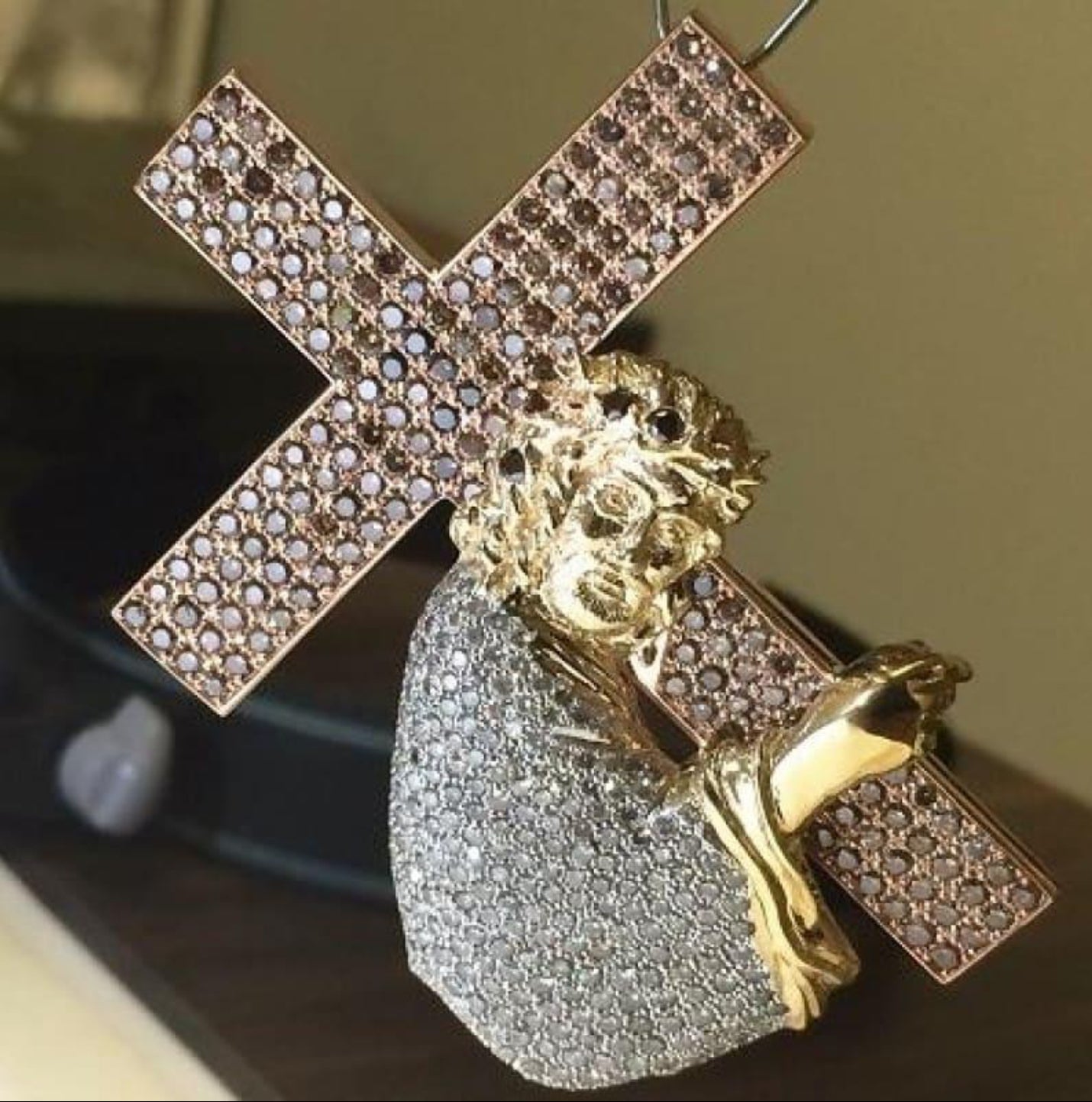 Seattle Gold Grillz - Custom Religious Diamond Pendant – SGG