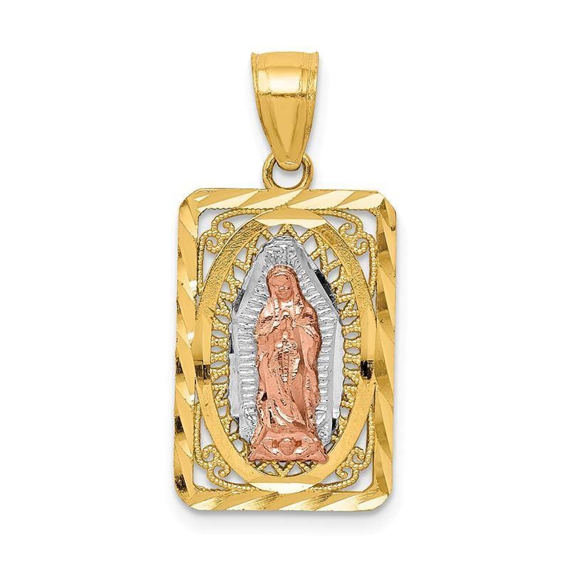 Seattle Gold Grillz - Gold Our Lady of Guadalupe Pendant – SGG