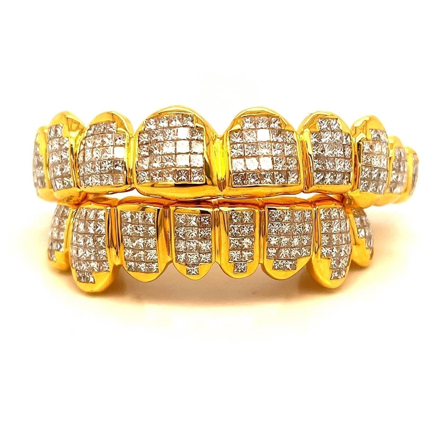 Seattle Gold Grillz - Invisible Set Diamond Grillz