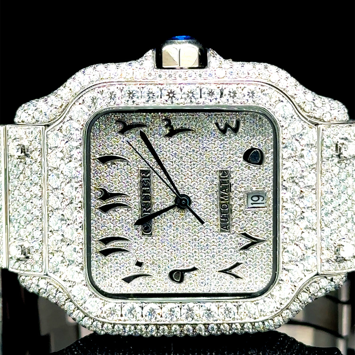 Cartier Diamond Watch with Arabic Letters – Seattle Gold Grillz