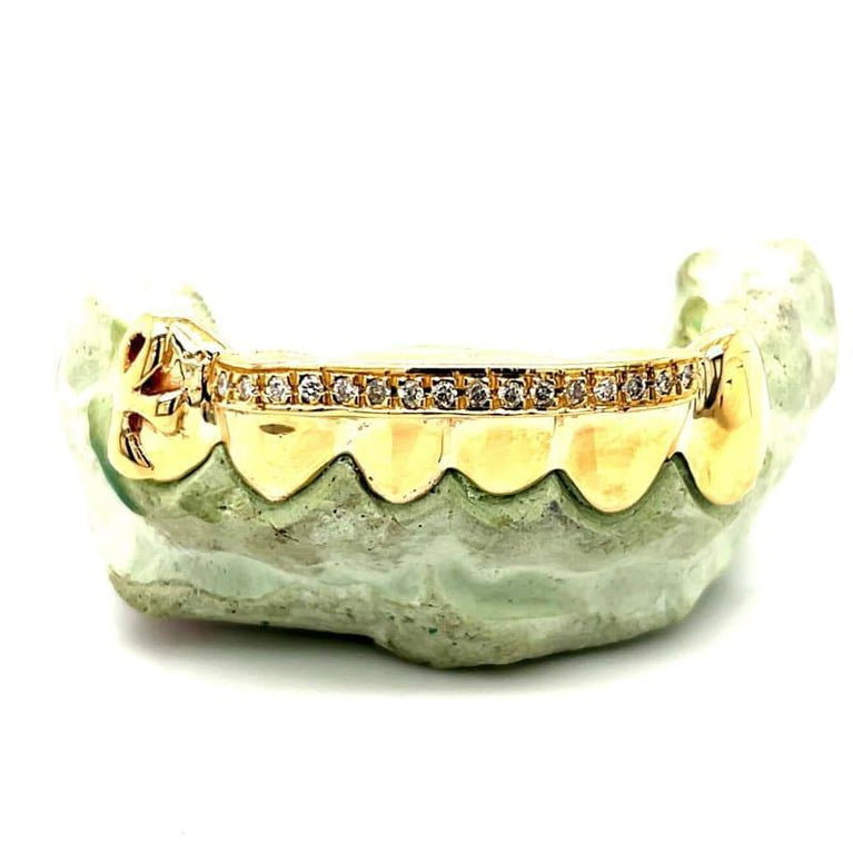 6pc Gold Ankh Diamond Grillz – SGG