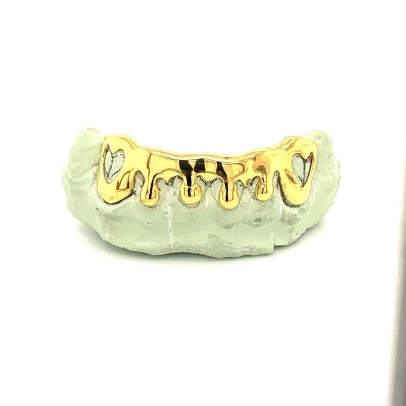 6pc Gold Drip Bottom Grillz – Seattle Gold Grillz