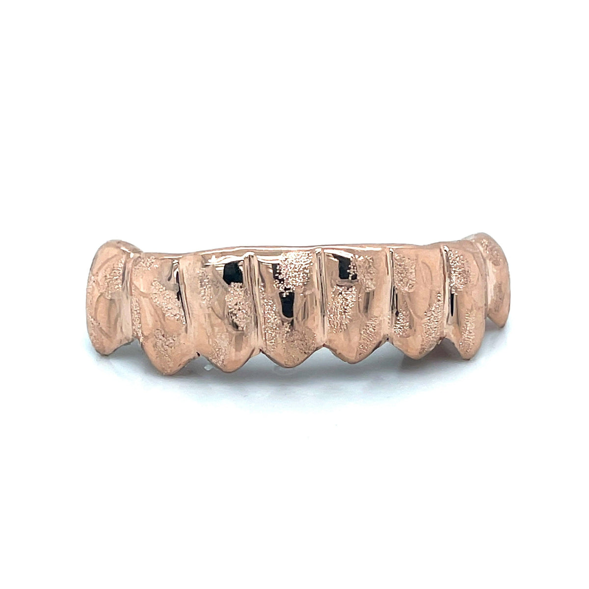 8pc Rose Gold Earth Cut Bottom Grillz | Seattle Gold Grills – Seattle ...