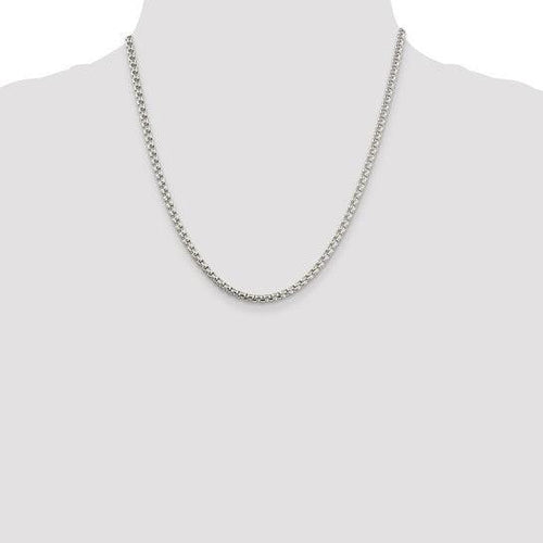 Sterling Silver 3.6mm Round Box Chain – Seattle Gold Grillz
