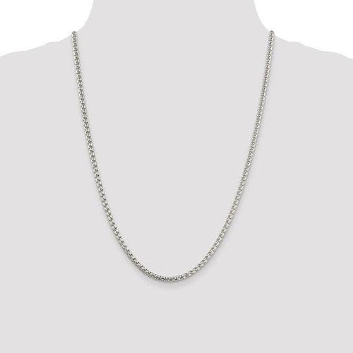 Sterling Silver 3.6mm Round Box Chain – Seattle Gold Grillz