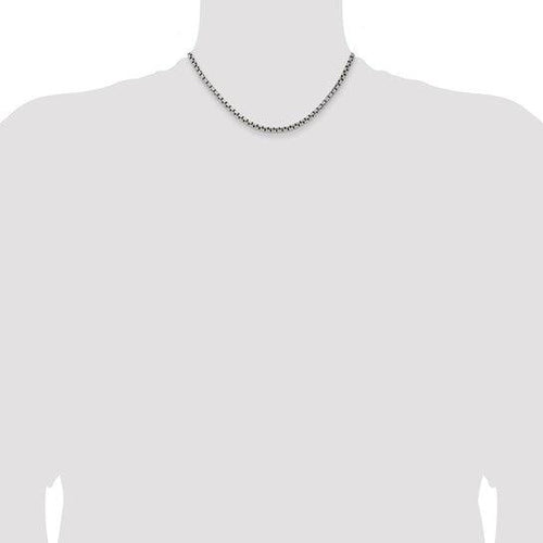 Sterling Silver 3.6mm Round Box Chain – Seattle Gold Grillz