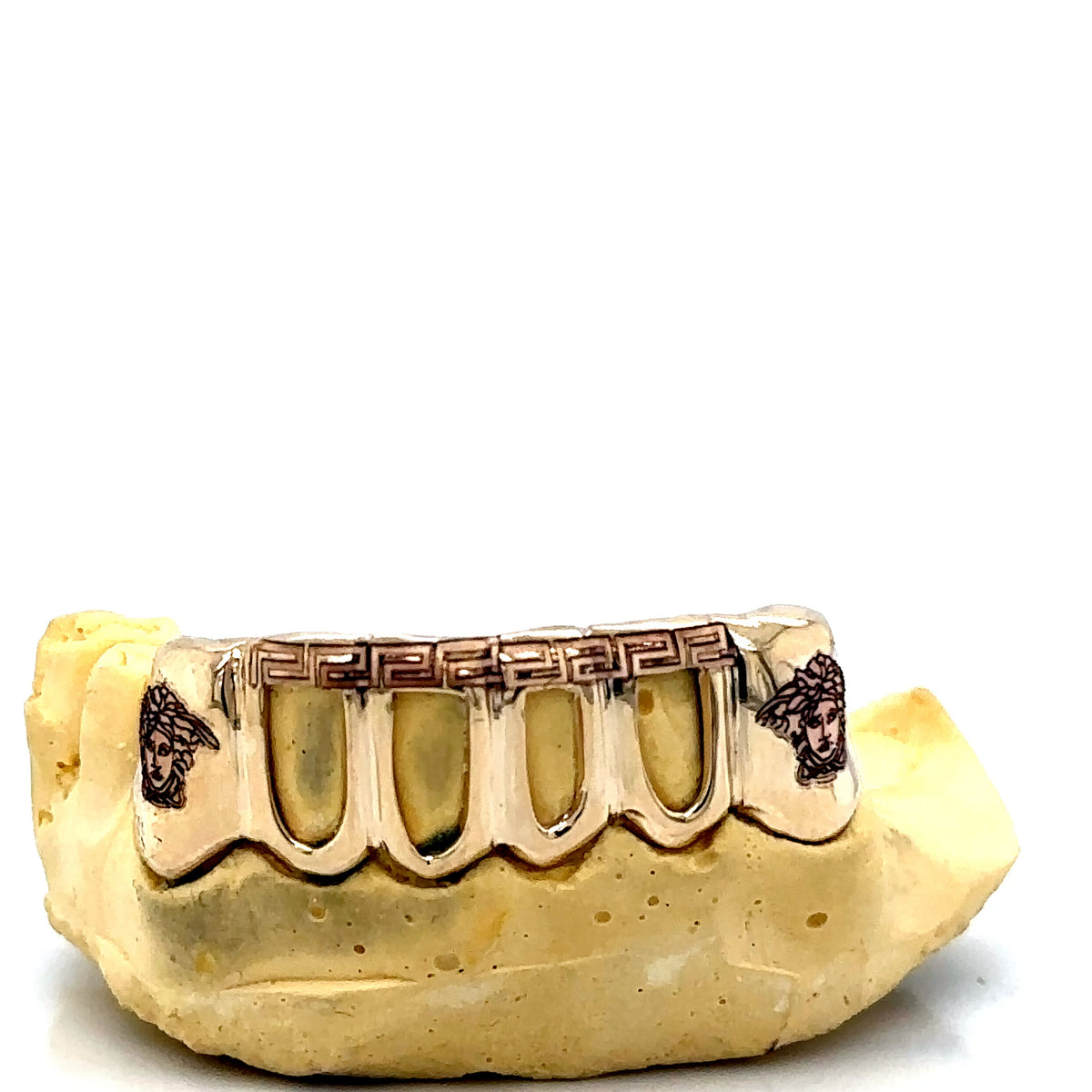 6pc Gold Versace Open Face Bottom Grillz – SGG