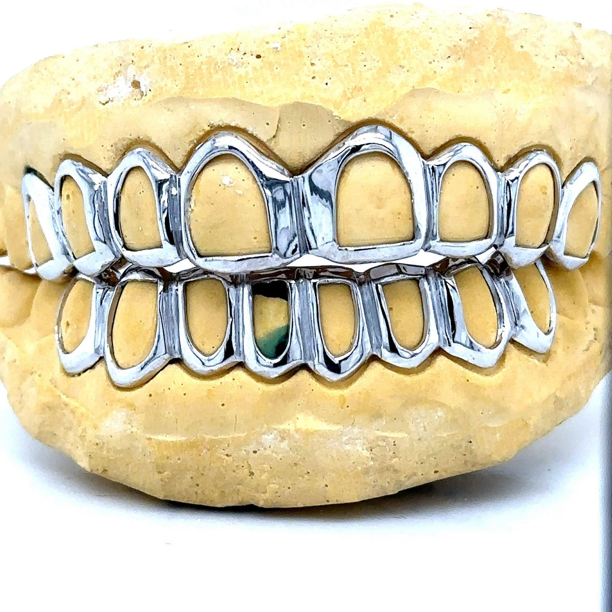16pc Gold Open Face Grillz made by Seattle Gold Grillz
