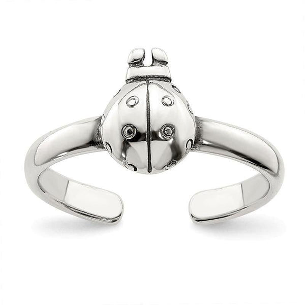 Sterling Silver Antiqued Ladybug Toe Ring – Seattle Gold Grillz