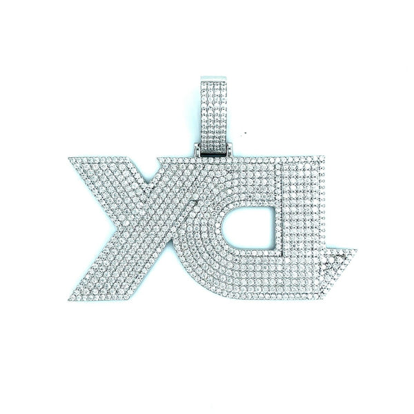 White Gold Moissanite 3 Letter Pendant – Seattle Gold Grillz